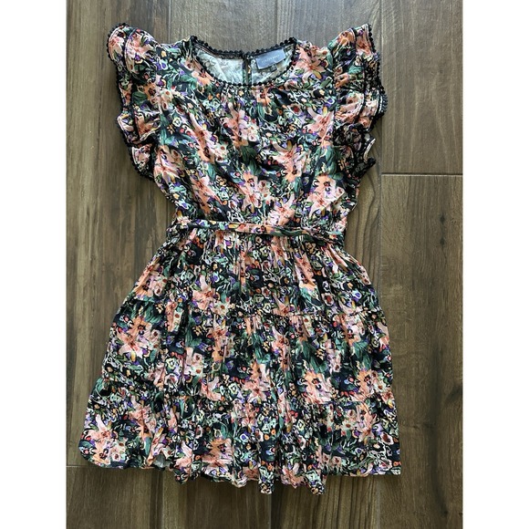Hudson Gray | Dresses | Hudson Gray Ruffled Hippie Mini Dress Black ...